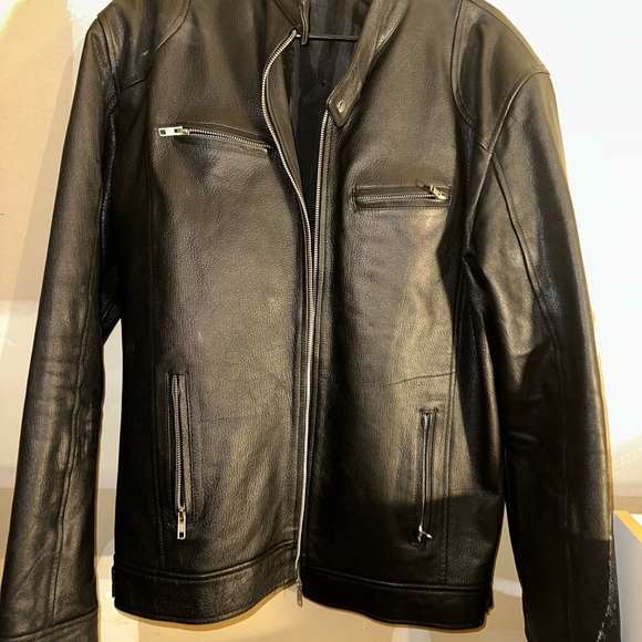 YKK | Jackets & Coats | Mens Classic Black Leather Jacket | Poshmark